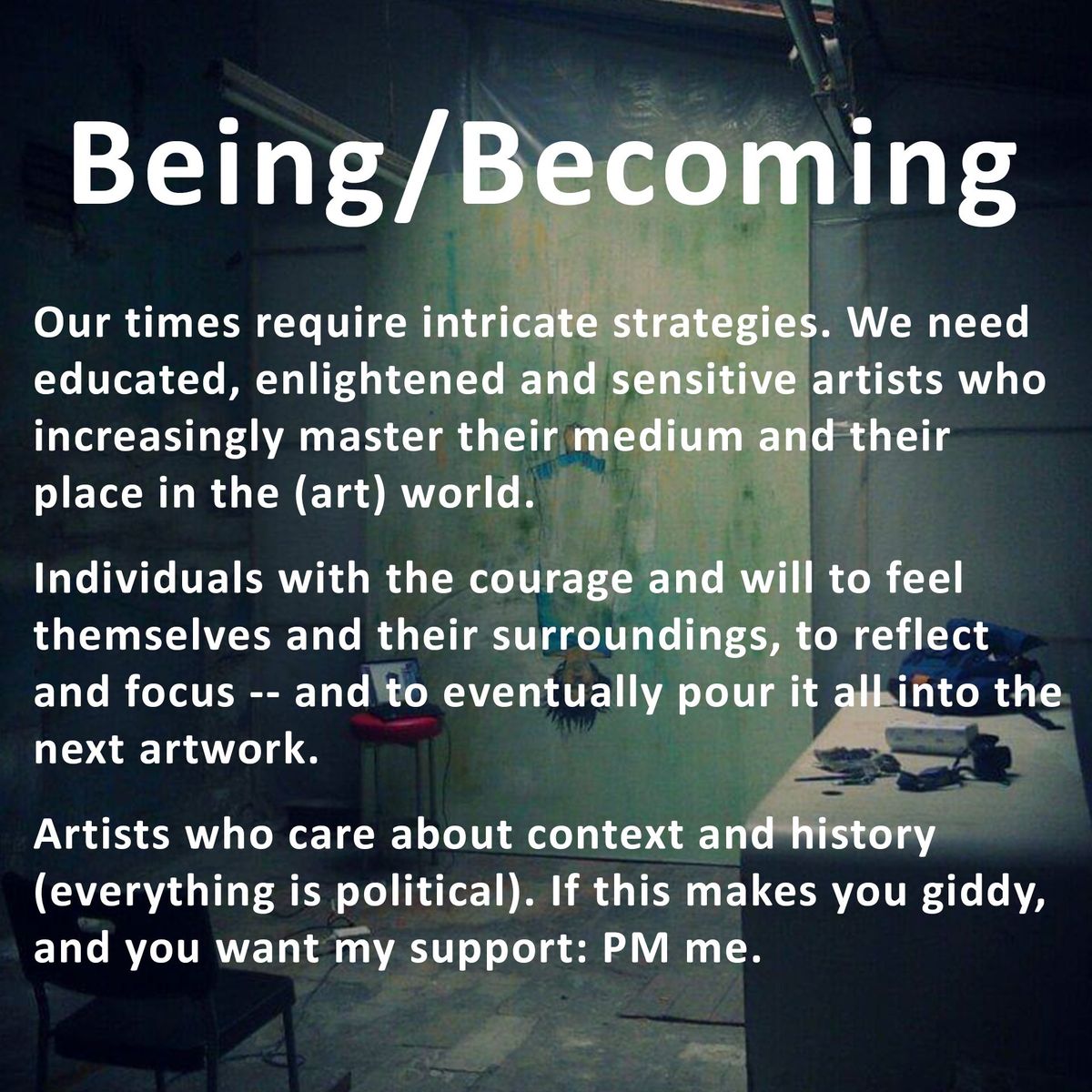 Free Art Coaching for Marginalized People – Christian Bazant-Hegemark